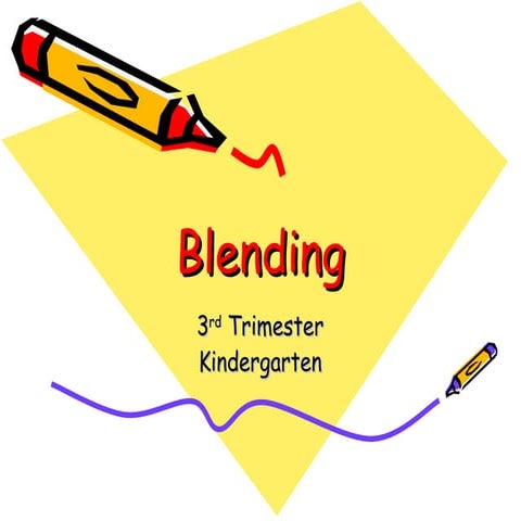 kindergarten beginning blending | PPT
