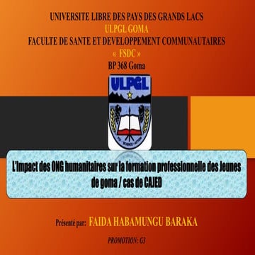 Blessing Baraka presentations