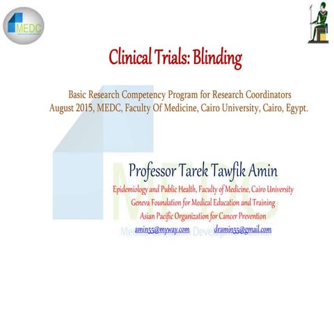 Blinding in clinical trials | PPTX