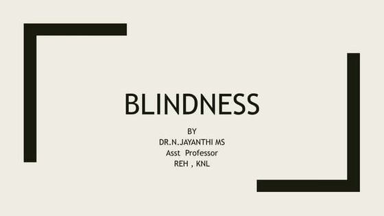 NPCBVI.pptx | Eye and Vision Conditions | Diseases and Conditions