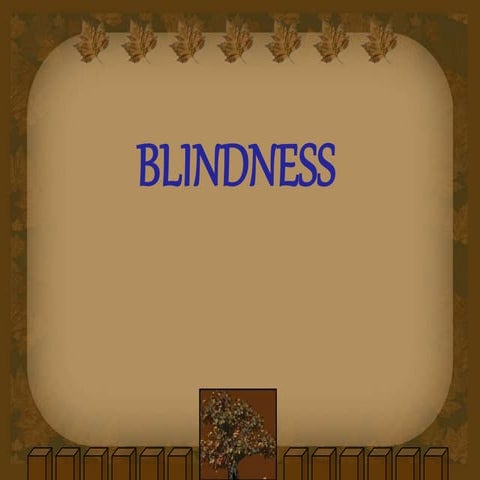 Blindness | PPTX