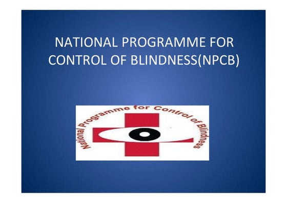 NPCBVI.pptx | Eye and Vision Conditions | Diseases and Conditions