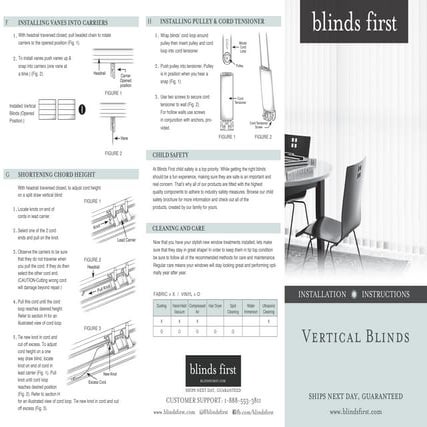 Blinds First | How to install vertical blinds | PDF