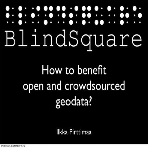 BlindSquare Open Cities AppChallenge | KEY