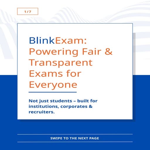 BlinkExam Powering Fair & Transparent Exams for Everyone.pptx