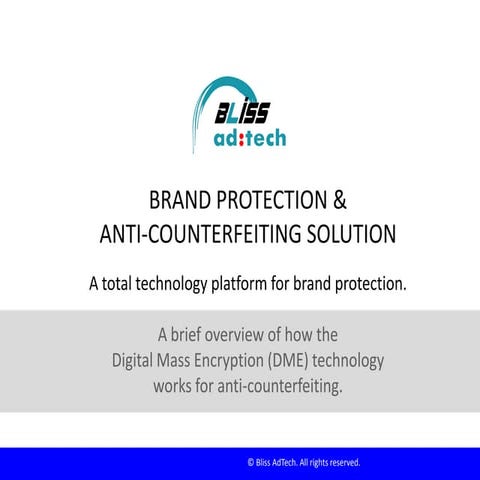 BUA Anti-Counterfeit Solutions | PPT