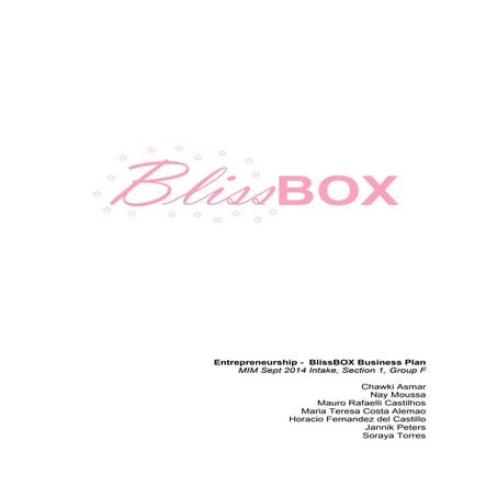 BLOSSOM Business Plan | PDF