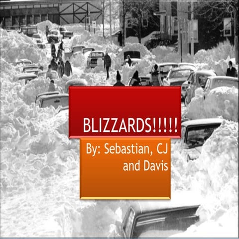 Blizzard1 | PPTX | Weather | Science