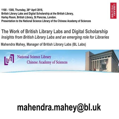 Presentation To The National Science Library Of The Chinese Academy Of 6367