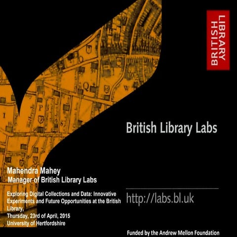 British Library Labs Presentation to City University London | PPT