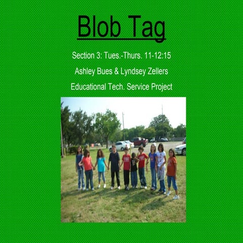 Blob Tag Project | PPT | Video Game Genres | Video Gaming