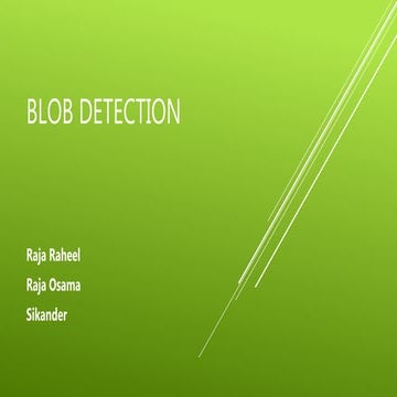Blob detection | PPTX