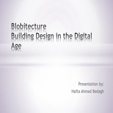 Blobitecture | PDF