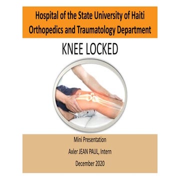Locked Knee | PPTX