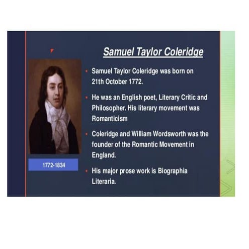 Romantic criticism S T Coleridge MEG Mentors | PDF