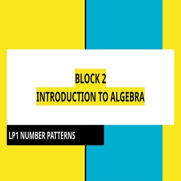 BLOCK 19 LP1 Algebr Number Patterns.pptx