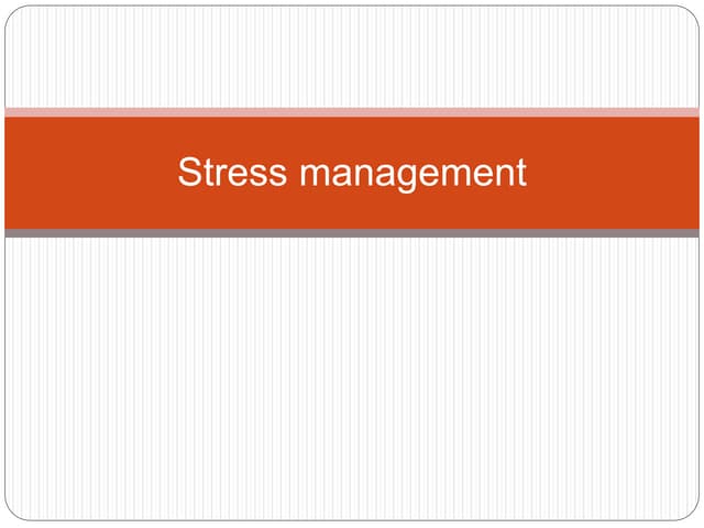 Stress Management (Comprehensive) PowerPoint Presentation 171 slides with 6 diagrams/charts, and ...