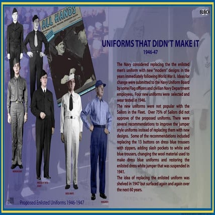 Block 39 proposed uniforms 1946 mod 4 1800x1200 | PPT