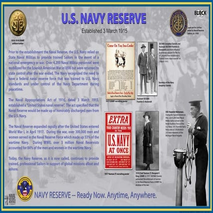 Block 39 Establishing The Navy Reserve | PDF
