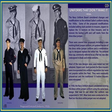 Block 39 proposed uniforms 1950s dec 2010 | PPT