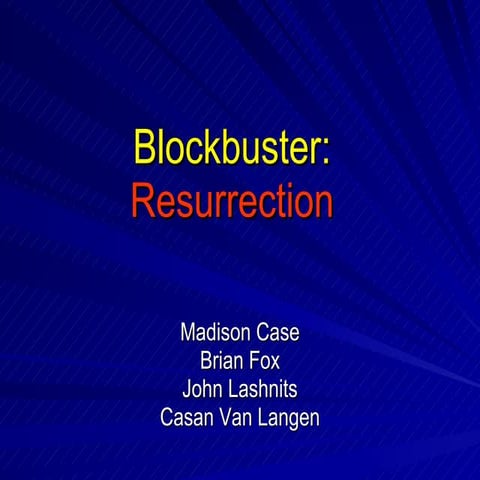 Blockbuster | PPT