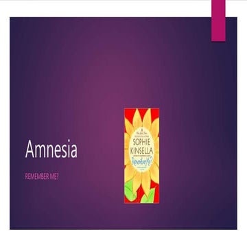 Introducing anterograde amnesia | PPTX