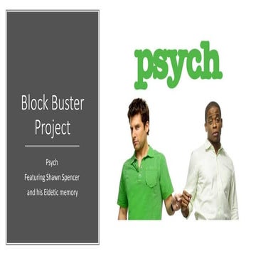 Elijah's Block Buster Project | PPT