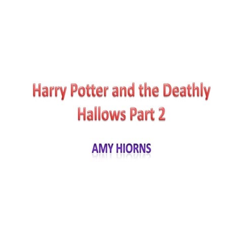 Harry Potter and its movie adaptations | PPTX