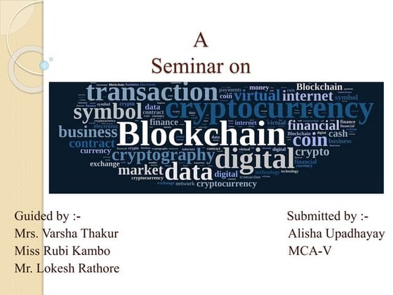 Blockchain 101 By Imran Bashir Ppt