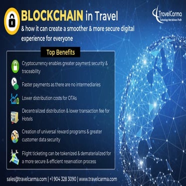 [Infographic] Benefits of #Blockchain for the #Tourism Industry | PPT