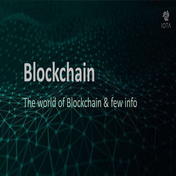 Block Chain Basic Varsity Presentation | PPT