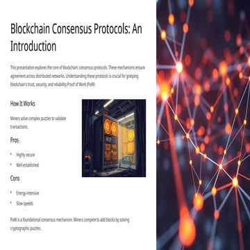 Blockchain Consensus Protocols An Introduction Pptx