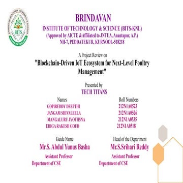 Blockchain-Driven IoT Ecosystem for Next-Level Poultry Management ppt.pptx