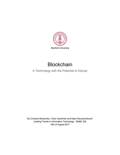 Evolution of the Blockchain | PPT