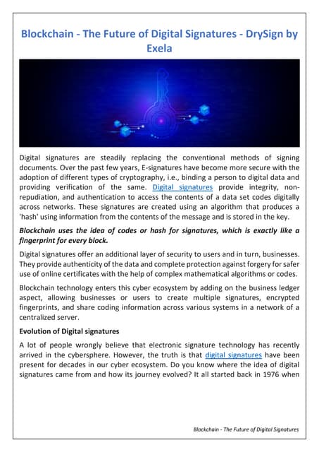 Electronic Signature: Transforming Document Workflow | PPT