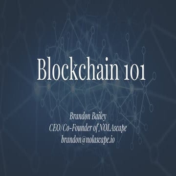 Fundamentals of Blockchain Technology | PPTX