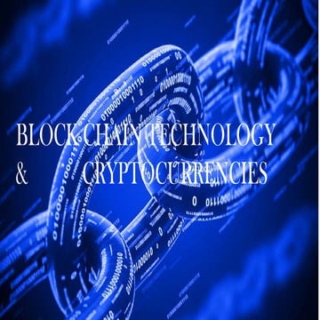 A detailed study on block chain and crypto currency | PPTX