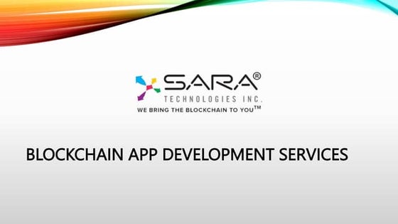 Your Guide To Blockchain Application Development | PPT