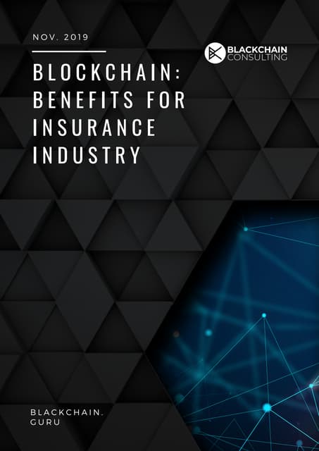 Blockchain in insurance | PPT