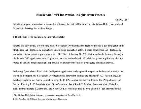Cross Chain Defi Technology An Overview Pdf