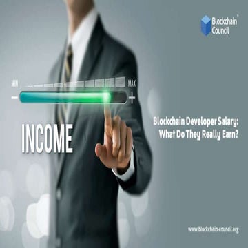 Blockchain developer salary what do they really earn | PPT