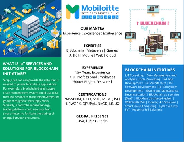 Integrating Iot Services And Solutions With Blockchain Initiatives Ppt