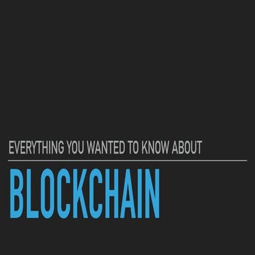 Blockchain intro en voorbeelden | PDF