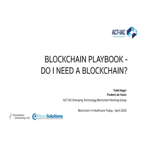Blockchain Decision Matrix | PPTX