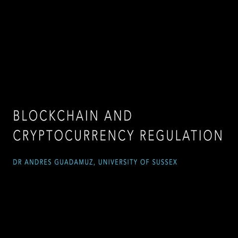 Blockchain and cryptocurrency regulation | PDF