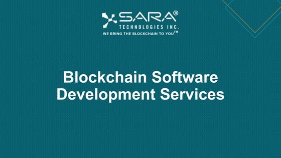 Blockchain Software Development Ppt