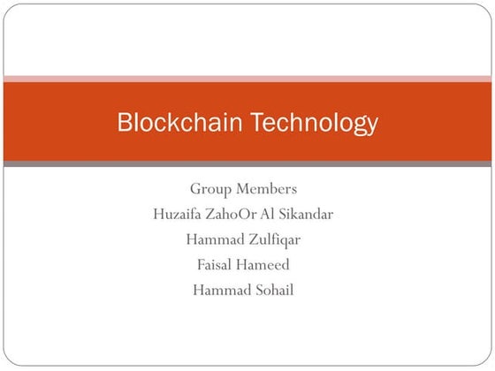 Blockchain 101 by imran bashir | PPT