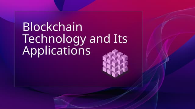 Applications of Blockchain Technology.pptx