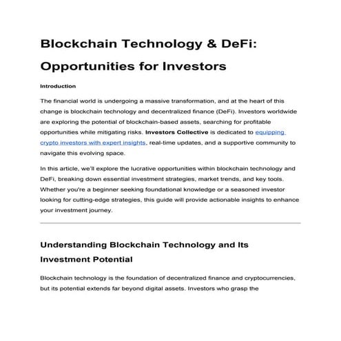 Blockchain Technology & DeFi_ Opportunities for Investors.docx