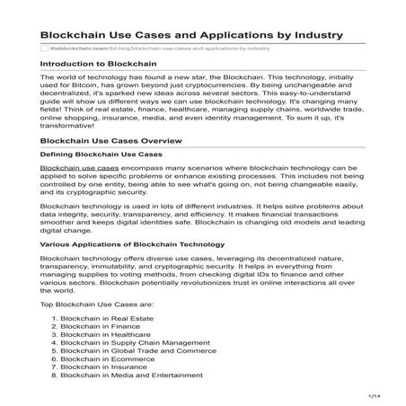 Blockchain Use Cases and Applications by Industry.pdf